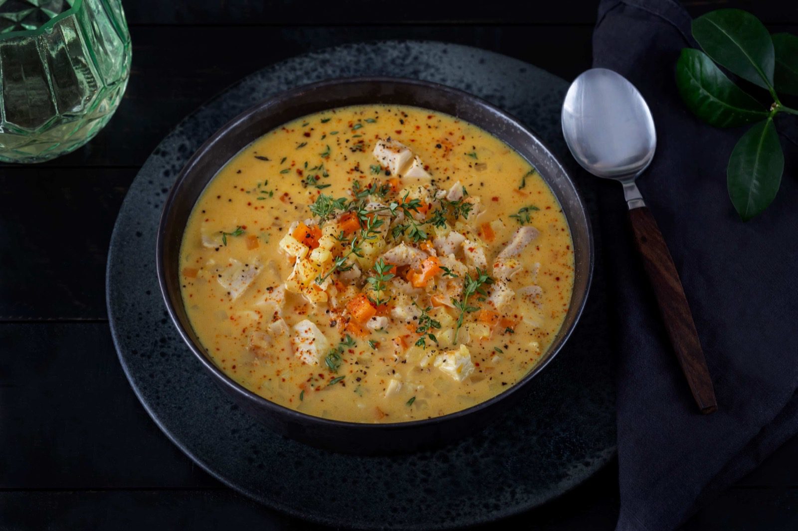 Snabb krämig kycklingsoppa › Bong Touch of Taste SE